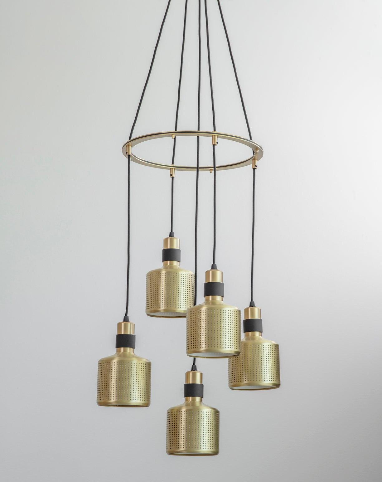 Bert Frank Riddle Cluster 5 Pendant Light | Inspyer Lighting