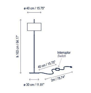 Bover Danona Floor Lamp (P/165) | Inspyer Lighting