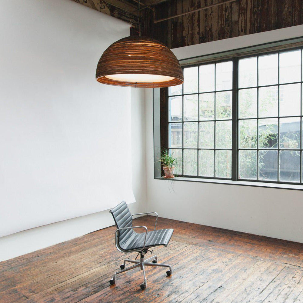 Graypants Scraplight Dome Natural Pendant Light