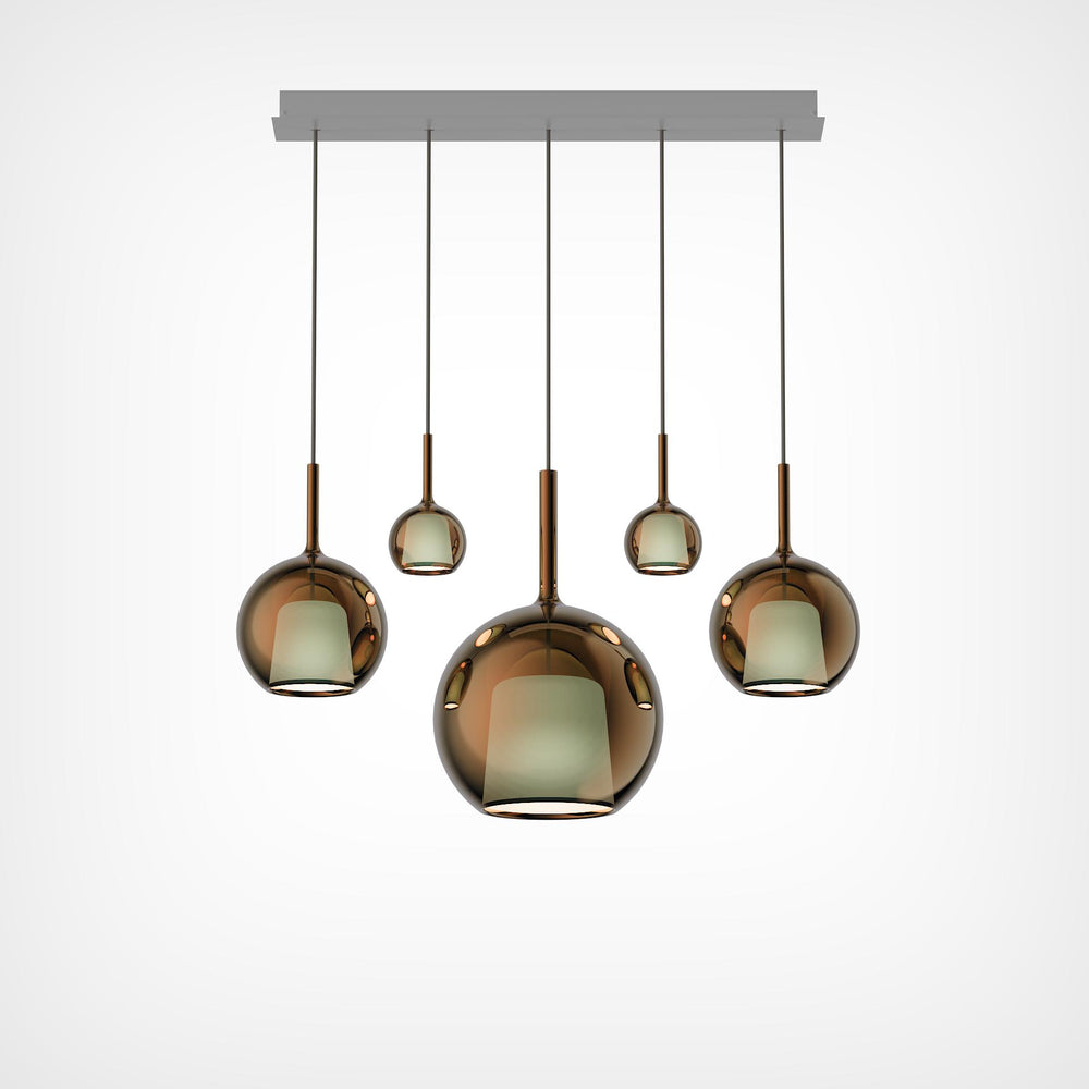 Penta Light Glo 5 Pendant Light Linear Cluster | Inspyer Lighting