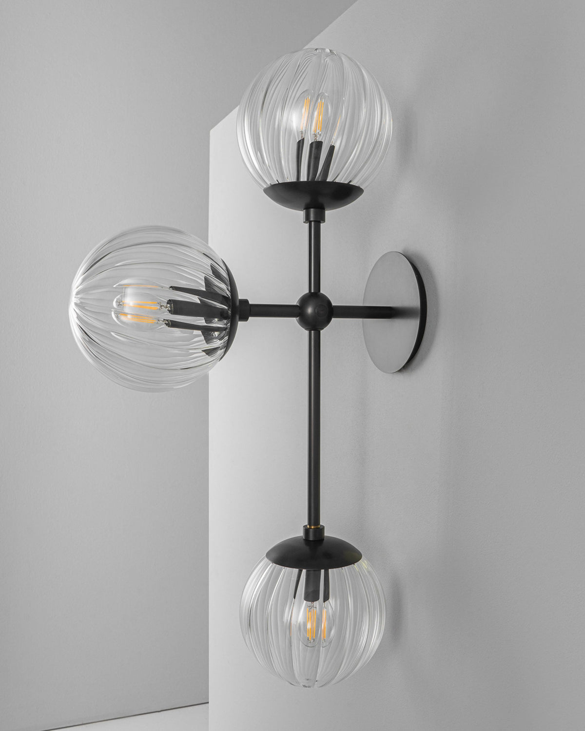 Schwung Armstrong Triple Wall Light | Inspyer Lighting