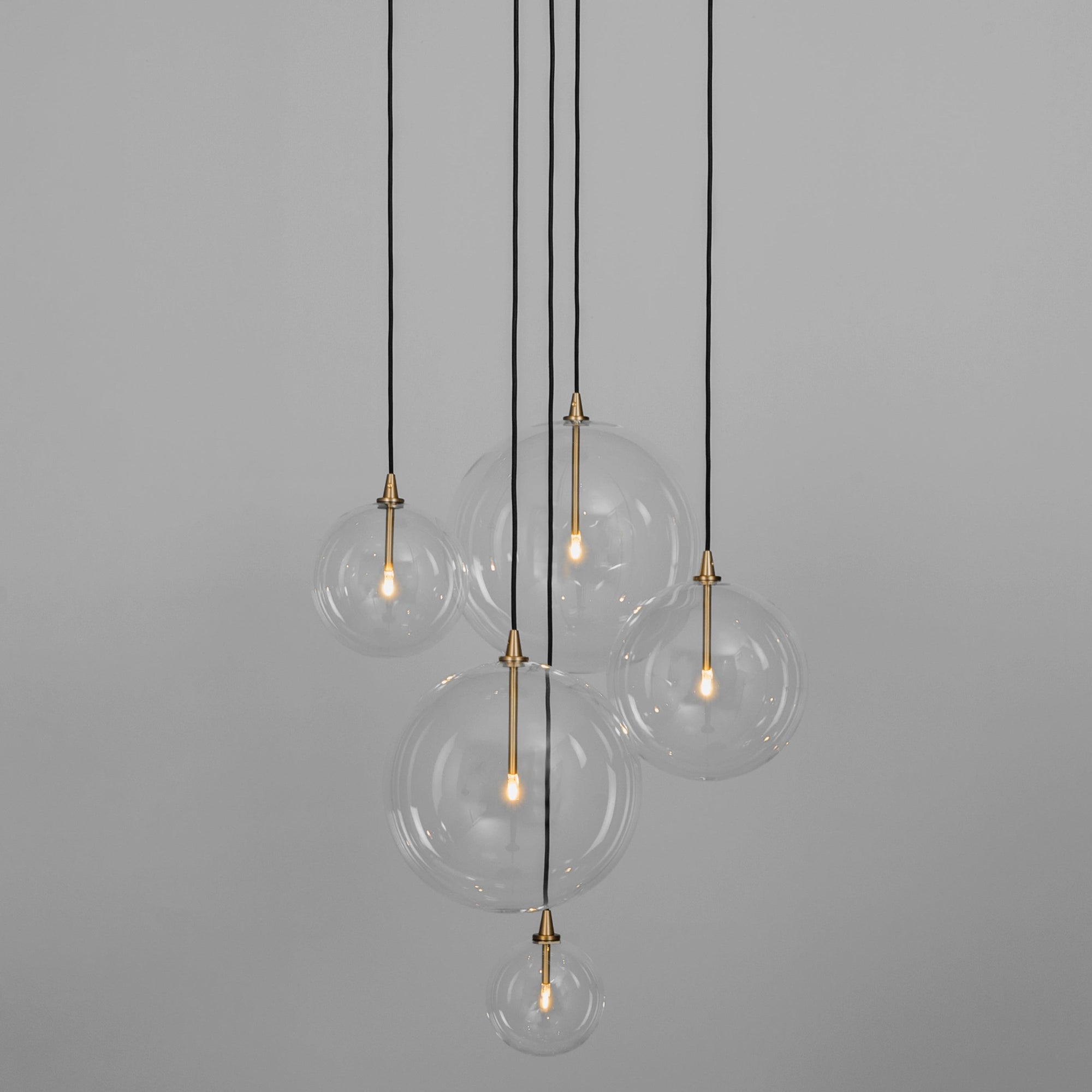 Schwung Cluster 5 Mix Chandelier | Inspyer Lighting