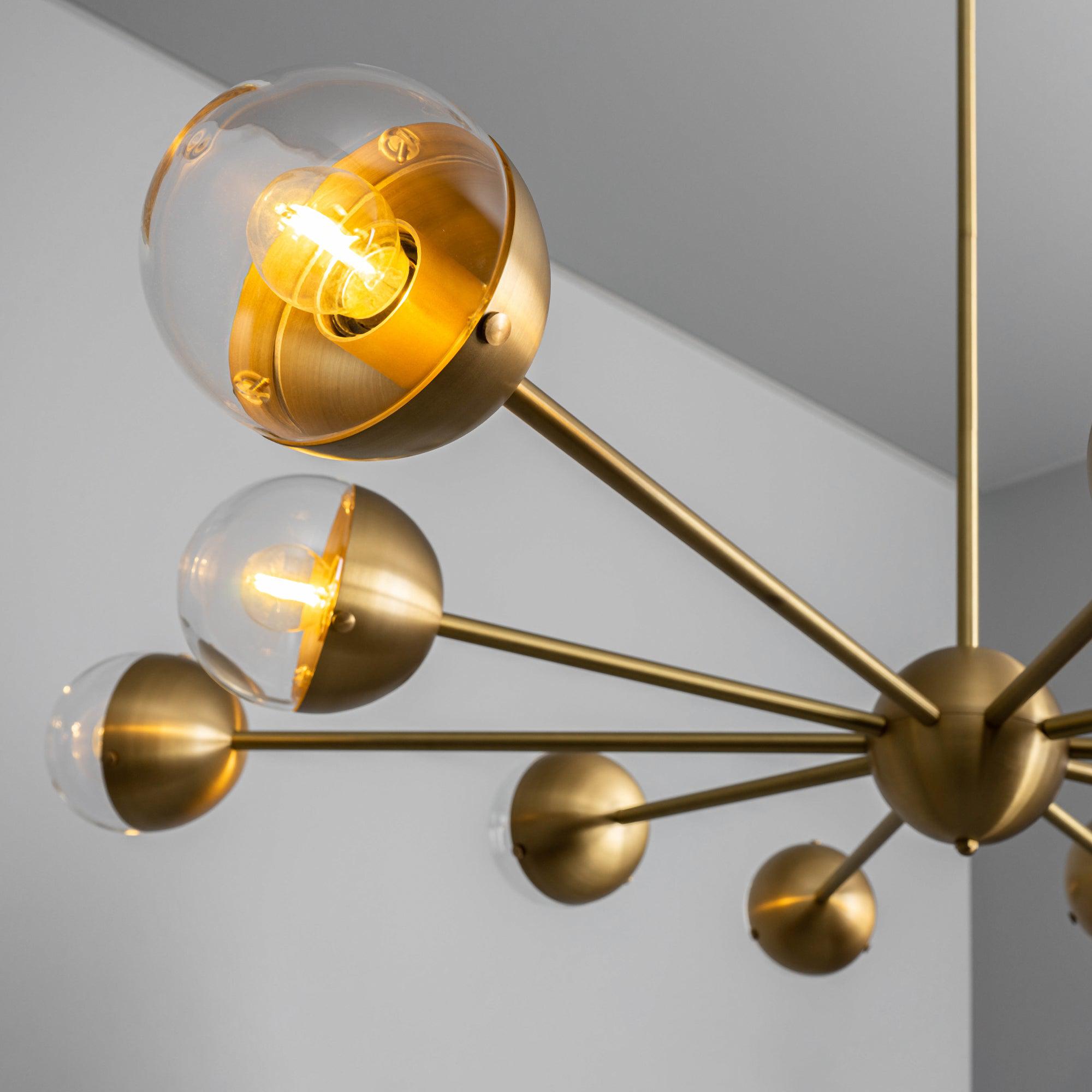 Schwung Molecule Spark Round 10 Chandelier | Inspyer Lighting