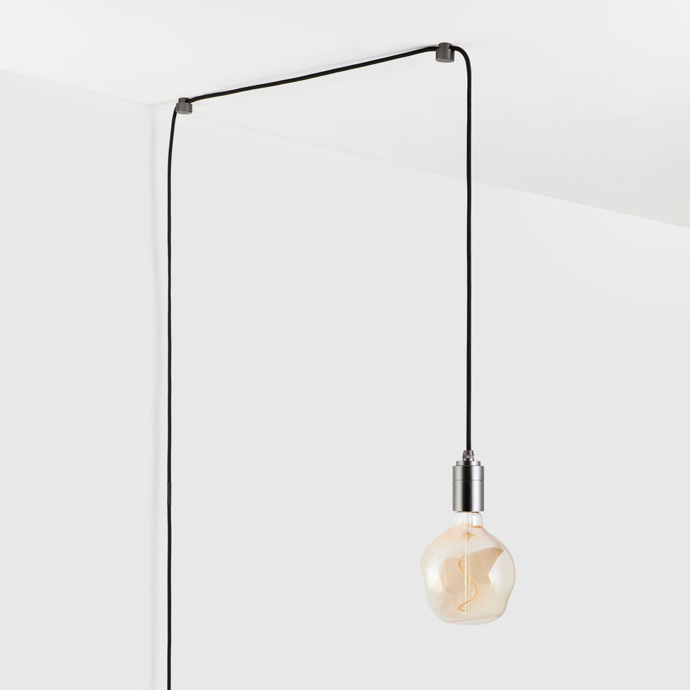 Tala Voronoi I Plug-In Pendant in Graphite