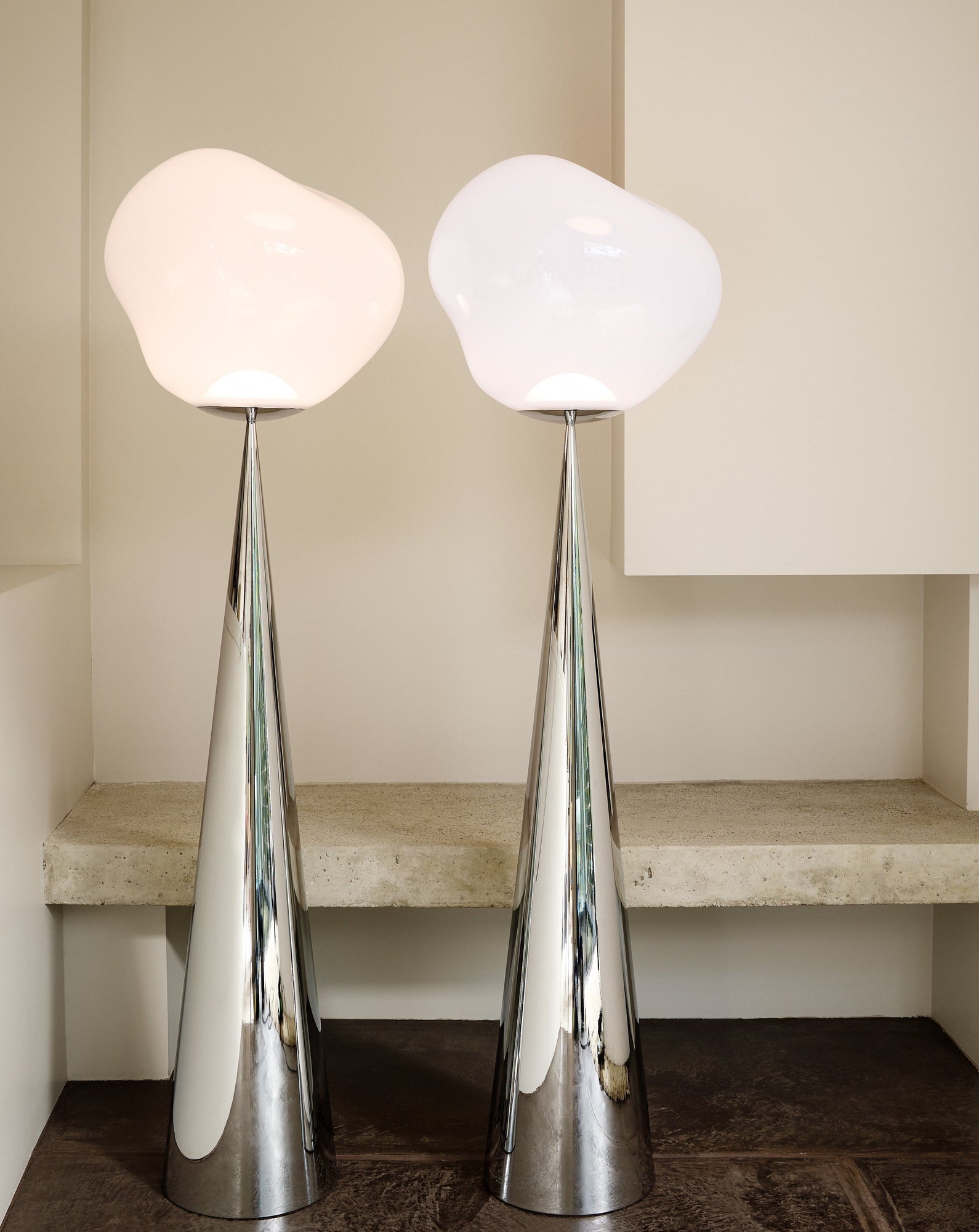 Tom Dixon Melt Cone Fat Floor Lamp Silver | Inspyer Lighting