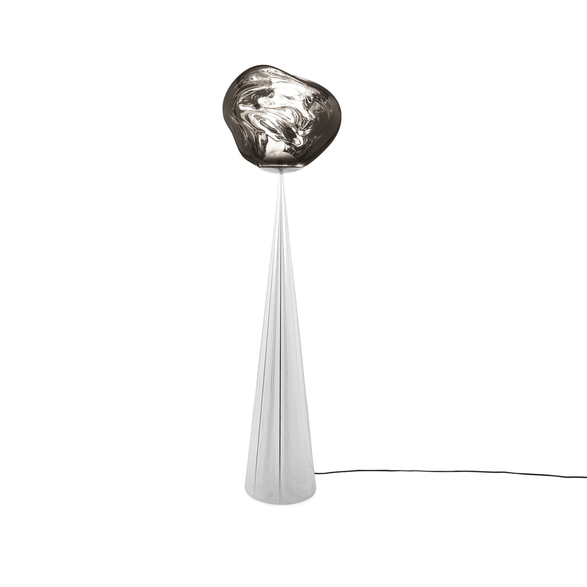 Tom Dixon Melt Cone Fat Floor Lamp Silver | Inspyer Lighting