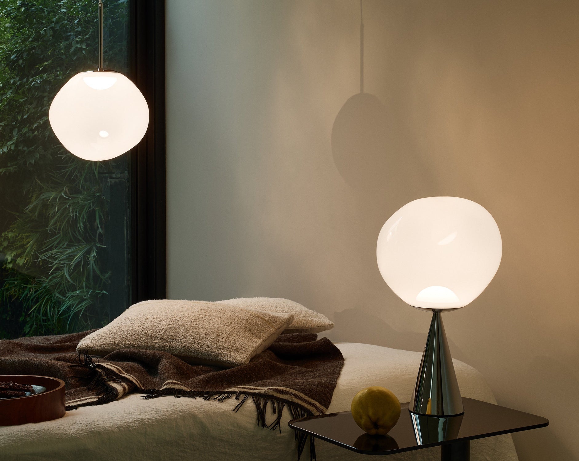 Tom Dixon Melt Cone Fat Table Lamp Silver | Inspyer Lighting