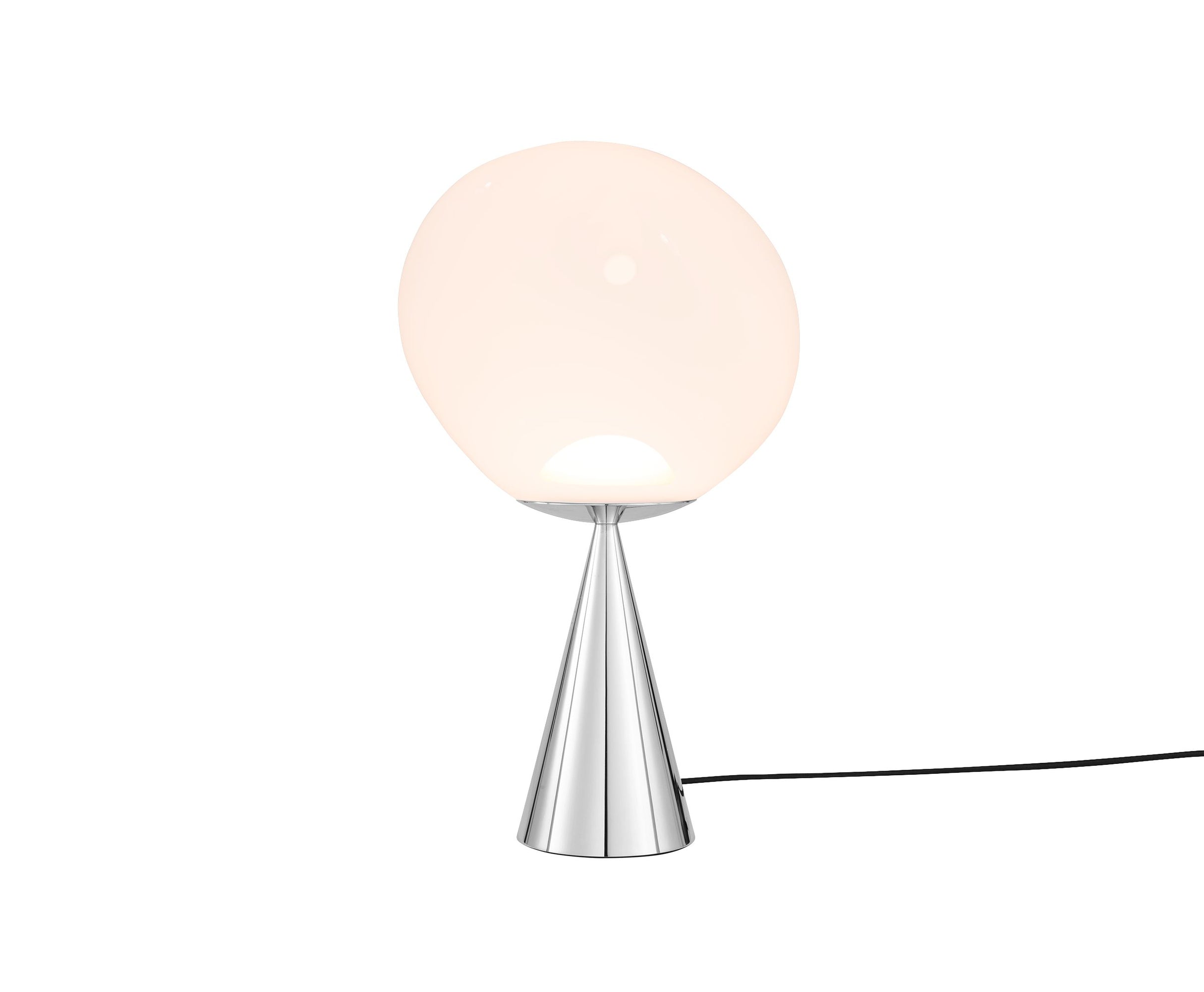Tom Dixon Melt Cone Fat Table Lamp Silver | Inspyer Lighting