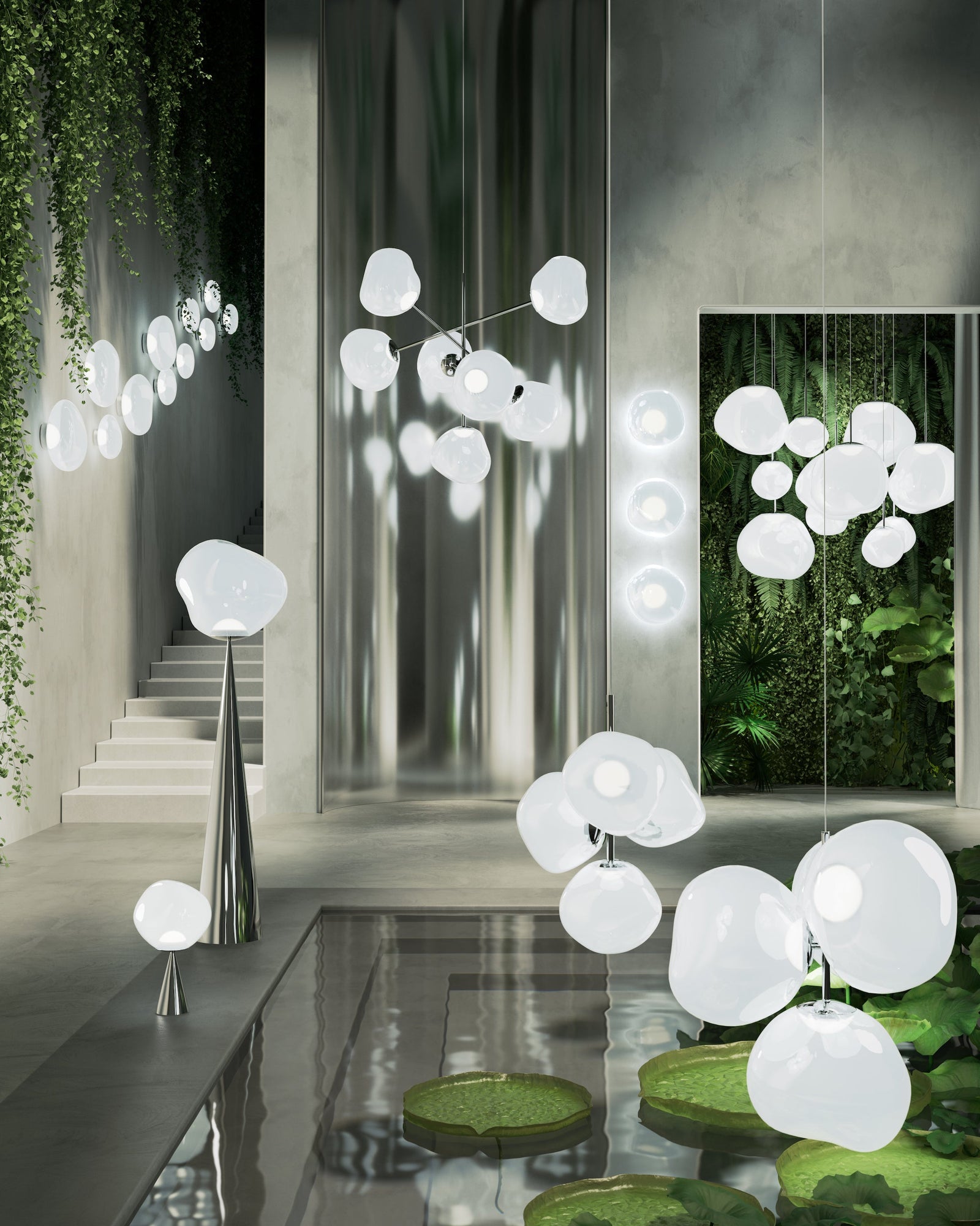 Tom Dixon Melt LED Pendant Light Opal | Inspyer Lighting