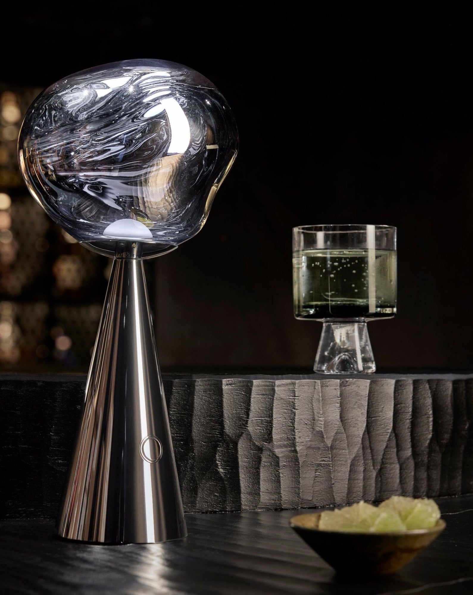 Tom Dixon Melt Portable Table Lamp Silver