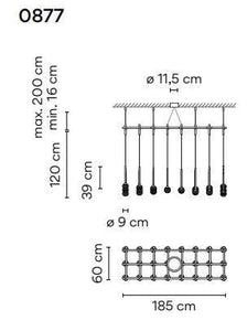 Vibia Algorithm Rectangular Suspension Light | Inspyer Lighting
