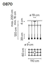 Vibia Algorithm Rectangular Suspension Light | Inspyer Lighting