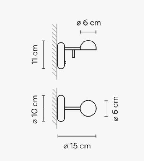 Vibia Pin Wall Light (1675) | Inspyer Lighting