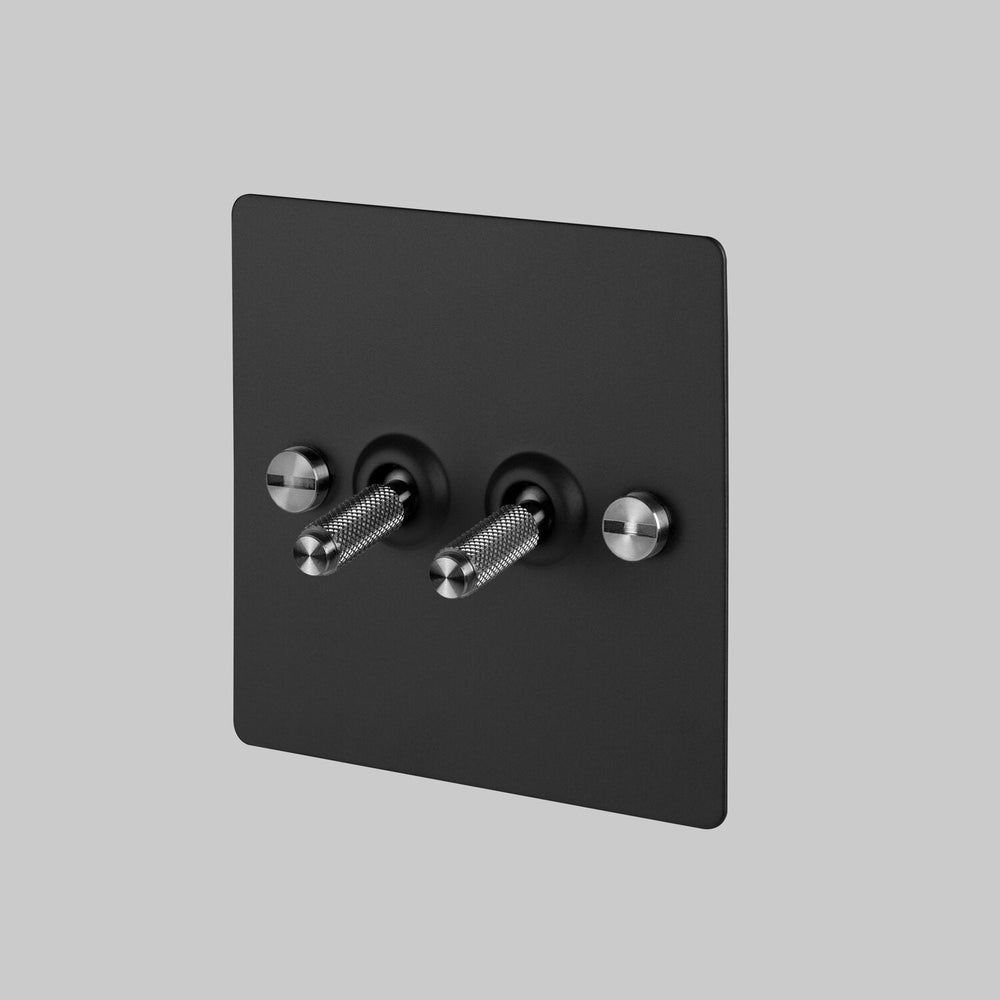 Buster + Punch Black 2G Toggle Light Switch — Inspyer Lighting