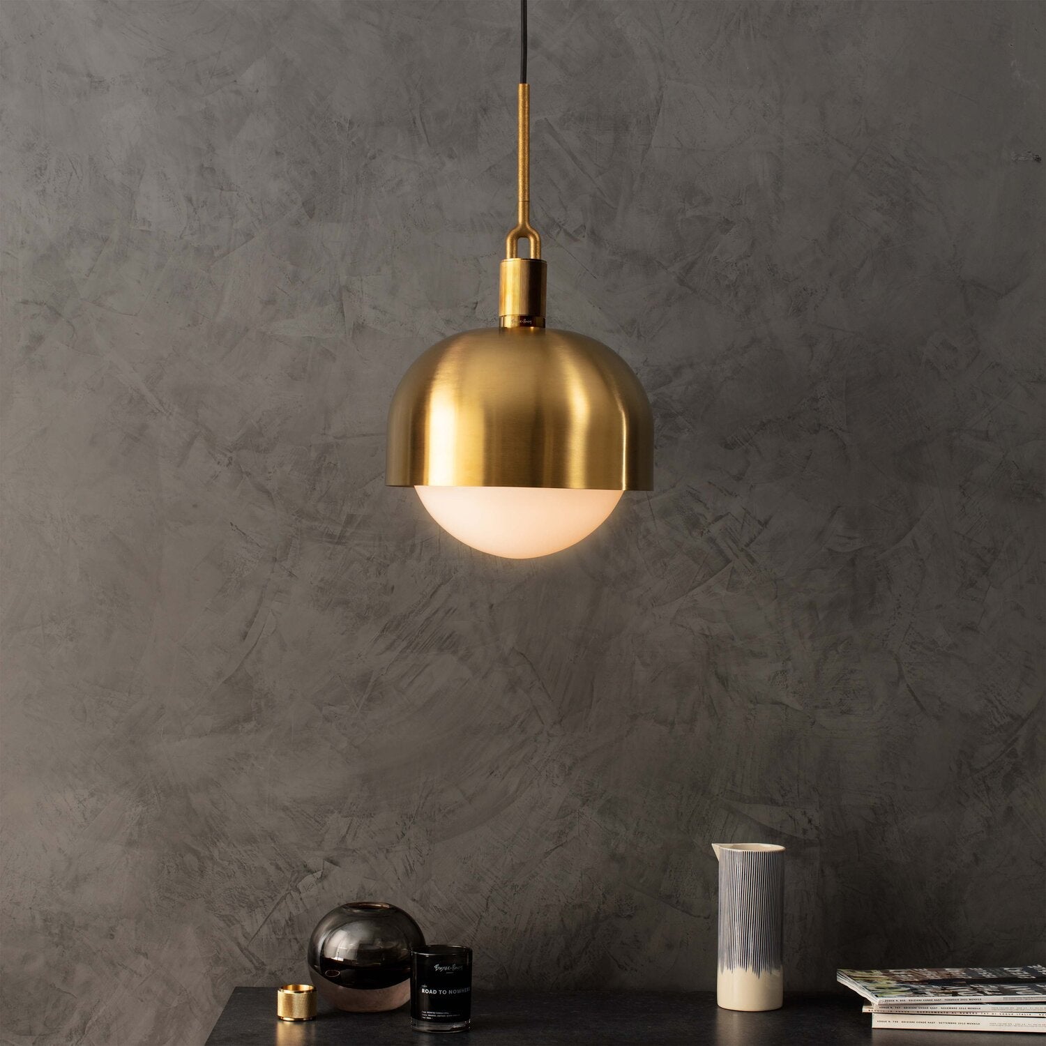 Buster + Punch Forked Pendant Light Shade / Opal Globe | Inspyer Lighting