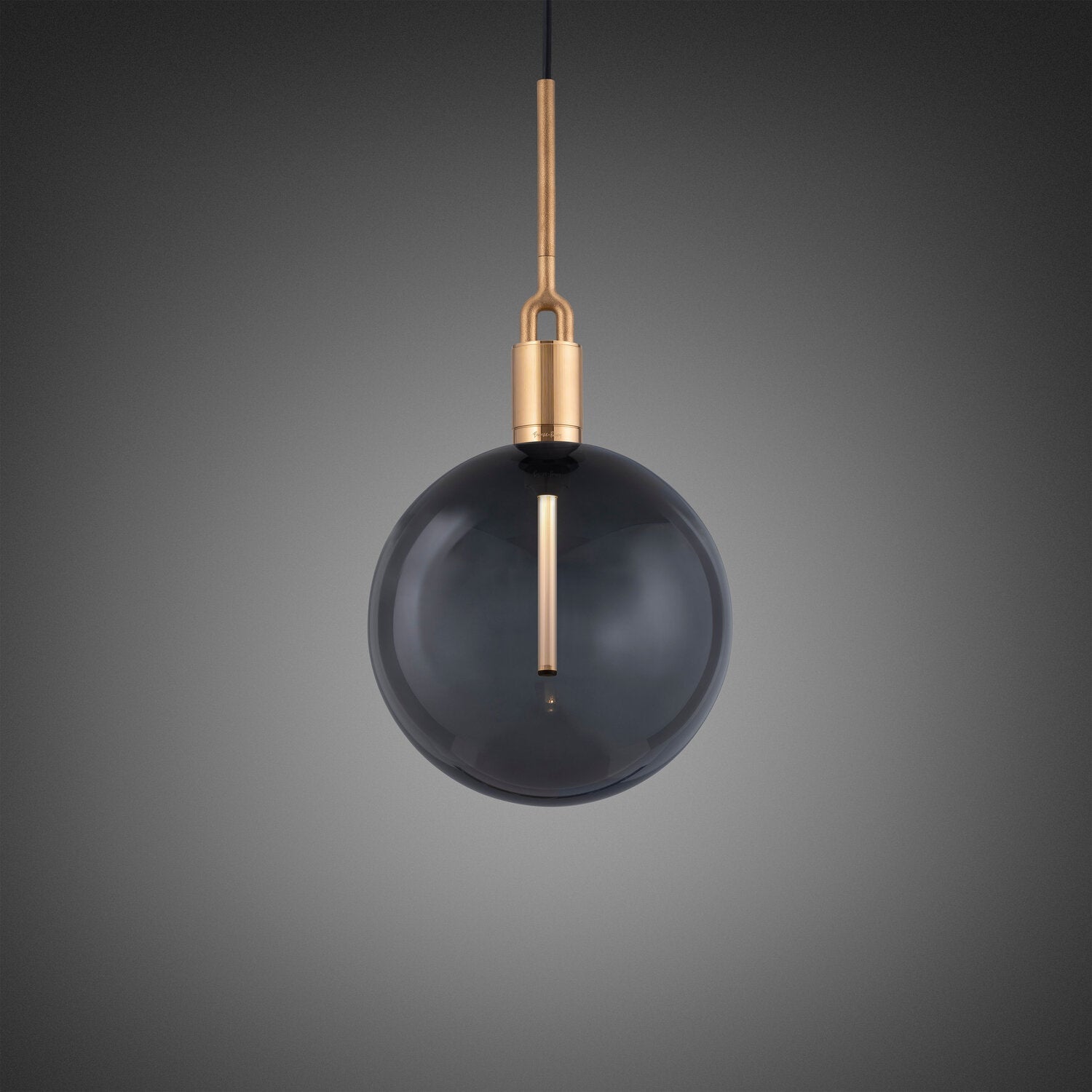 Buster + Punch Forked Pendant Light Smoked Globe