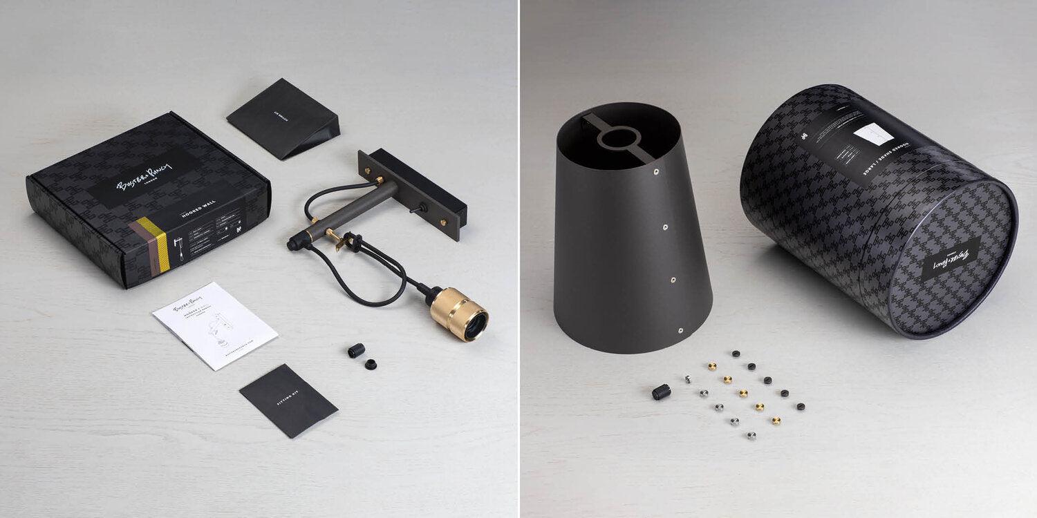 Buster + Punch Hooked Large Wall Light Graphite | Inspyer Lighting