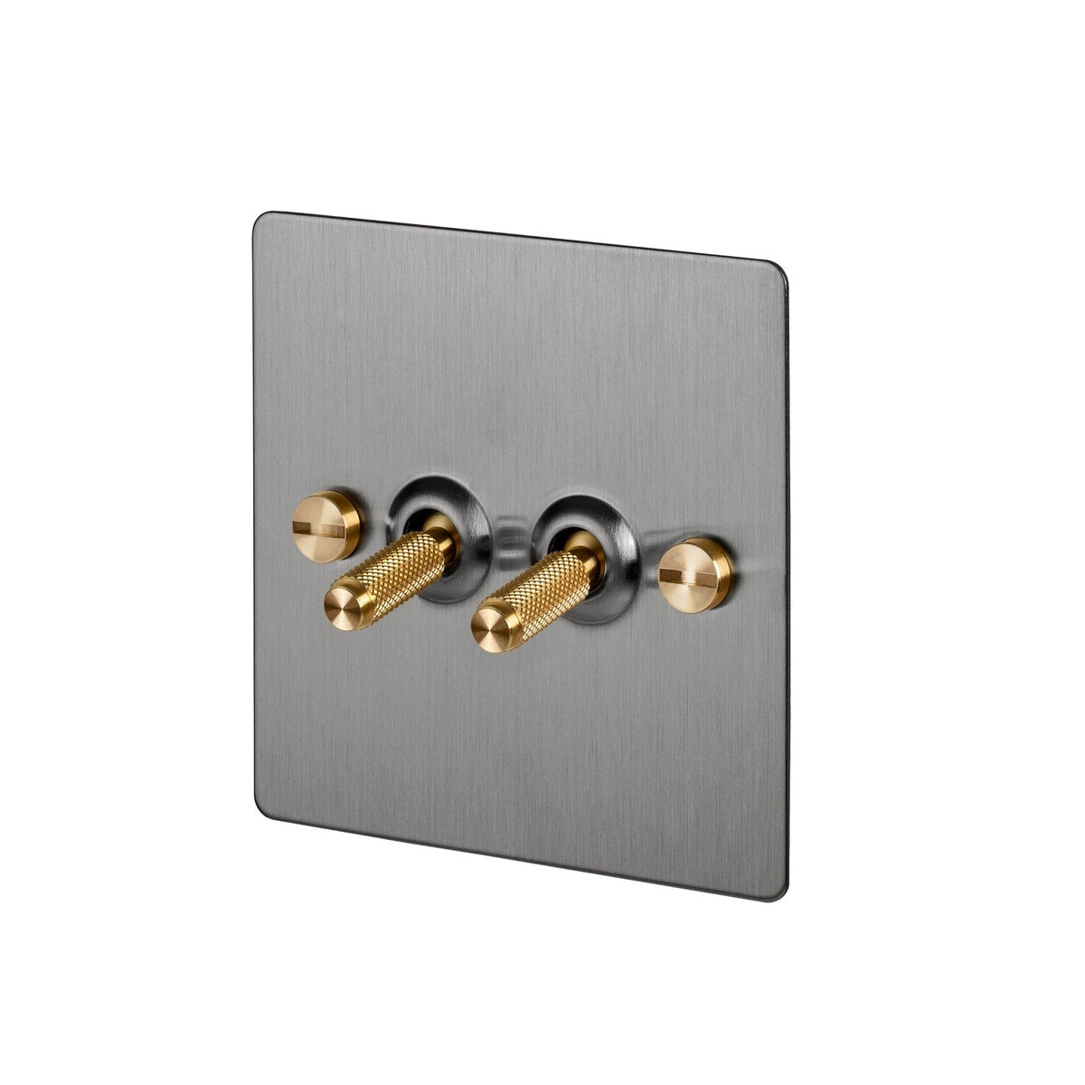 Buster + Punch Steel 2G Toggle Light Switch | Inspyer Lighting