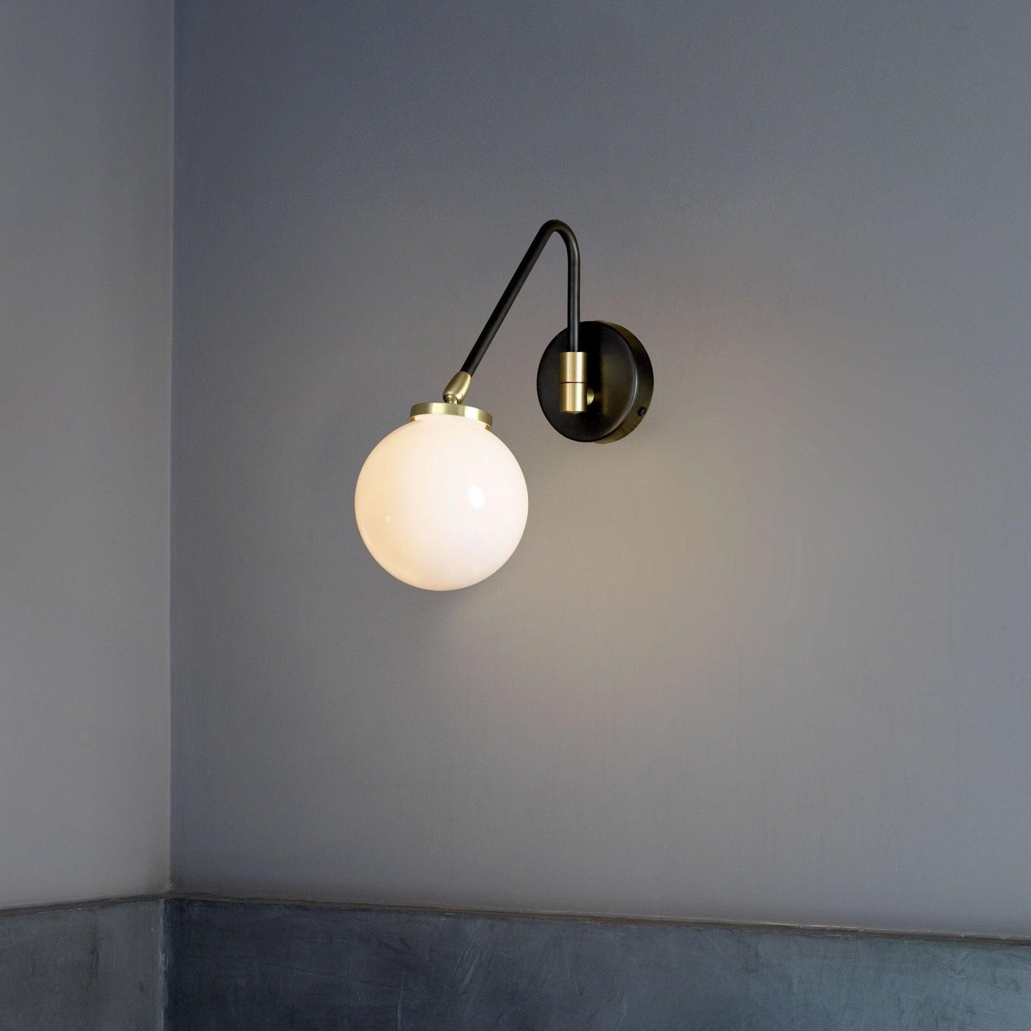 CTO Lighting Array Opal Single Wall Light