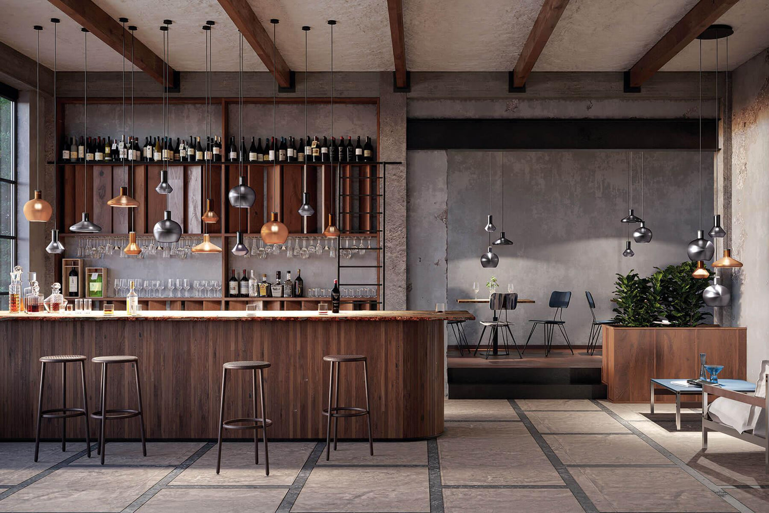 Diesel Living with Lodes Flask Pendant Light