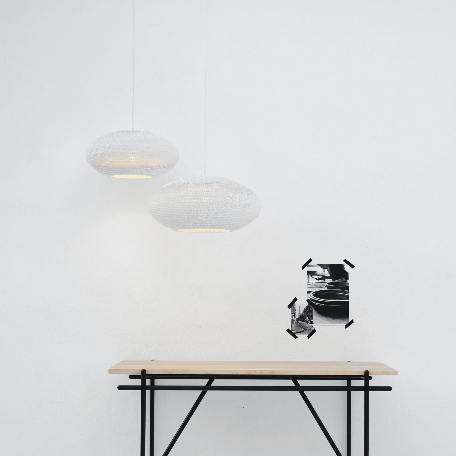 Graypants Scraplight Disc White Pendant Light | Inspyer Lighting