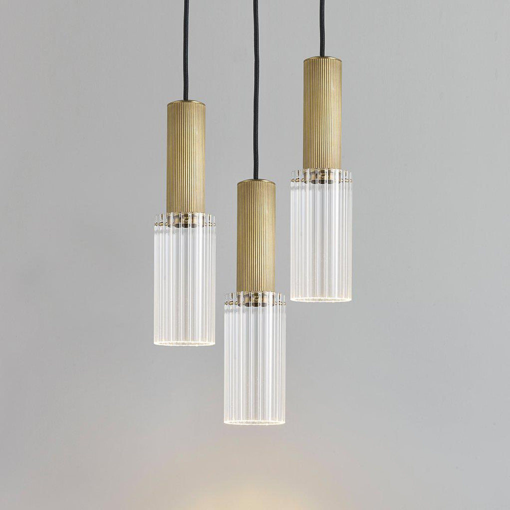 J. Adams & Co Flume 3 Drop Pendant Light Cluster | Inspyer Lighting