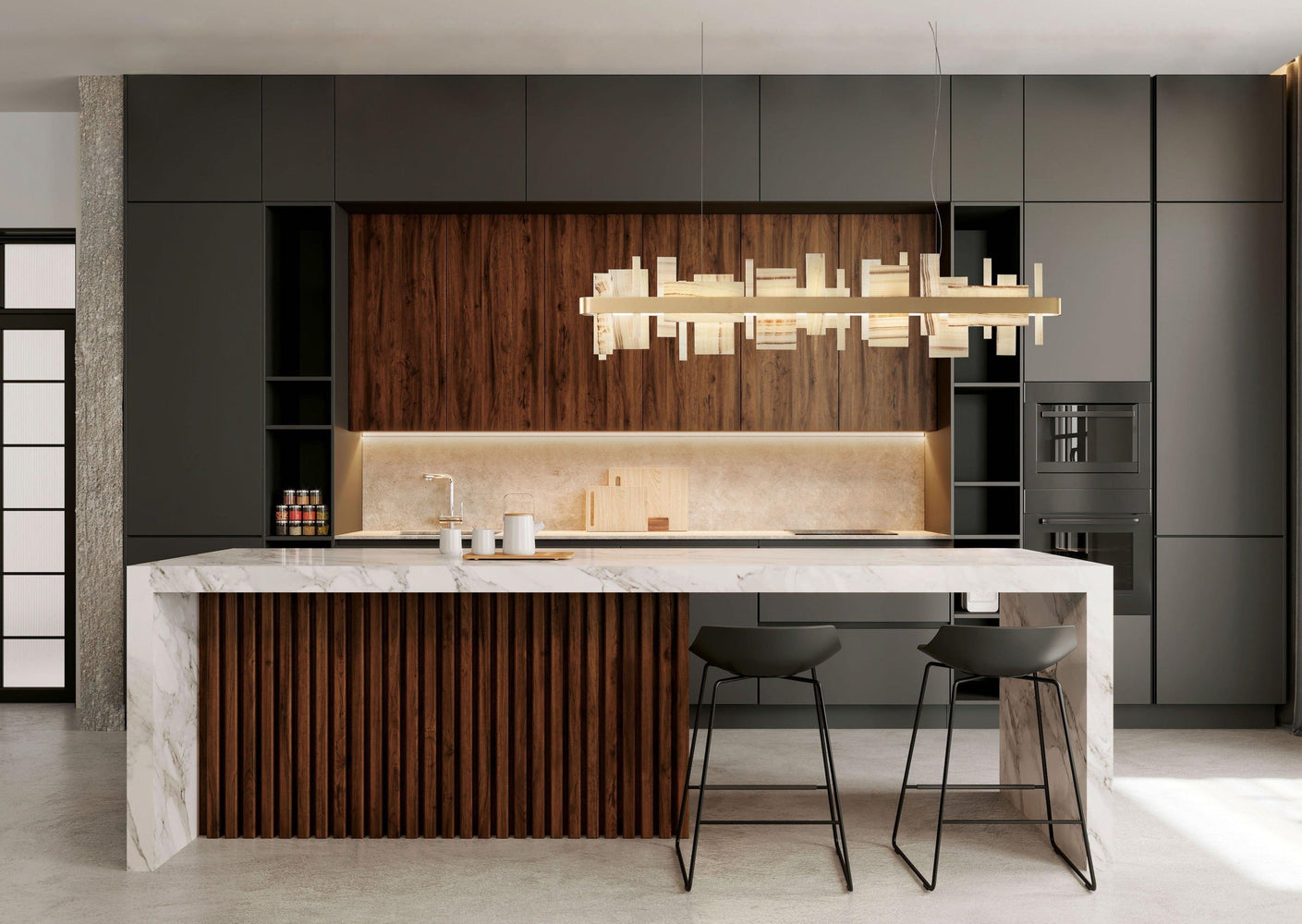 Masiero Honicé Linear Suspension Light | Inspyer Lighting