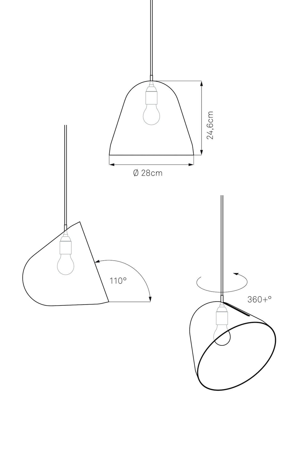 Nyta Tilt Pendant Light