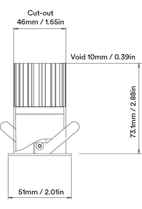 Orluna One Mini Fixed Downlight | Inspyer Lighting