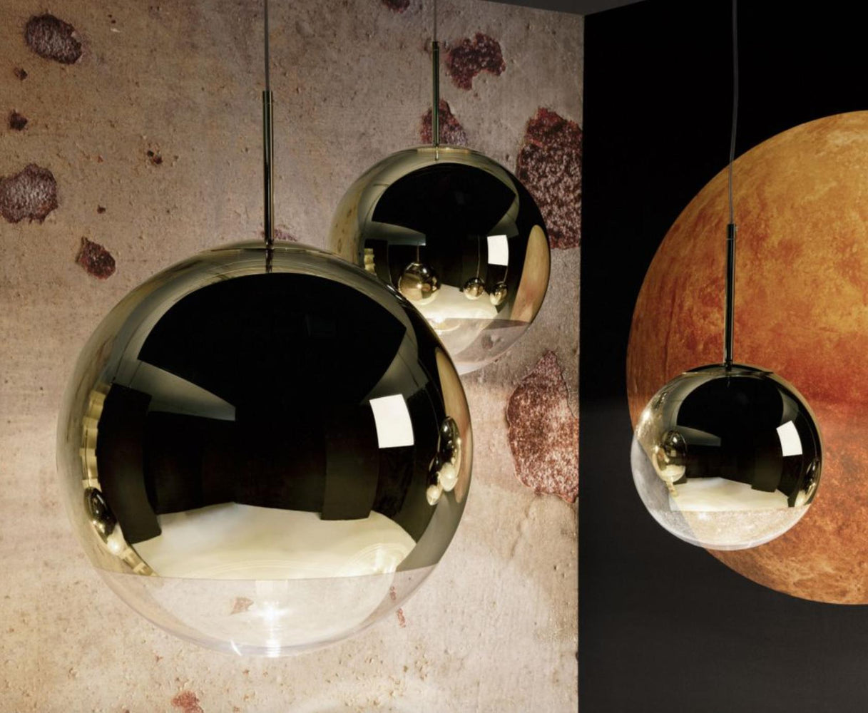 Tom Dixon Mirror Ball LED Pendant Light Gold | Inspyer Lighting