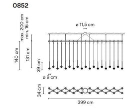 Vibia Algorithm Lineal Suspension Light | Inspyer Lighting