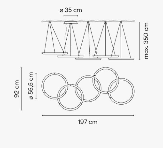 Vibia Halo Circular Suspension Light | Inspyer Lighting